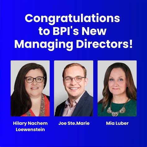 Were Thrilled To Announce That 34 Bpi Team Members Have Been Promoted