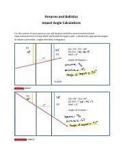 Firearms And Ballistics Impact Angle Calculation Pdf Firearms And Ballistics Impact Angle