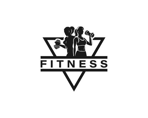 Premium Vector Black And White Minimal Logo For Gym And Fitness Center