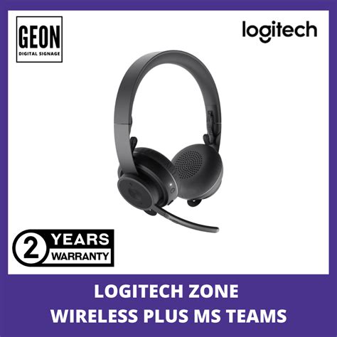 Logitech Zone Wireless Plus With Bluetooth And Wirelesss Charging Ms Teams Geon Asia