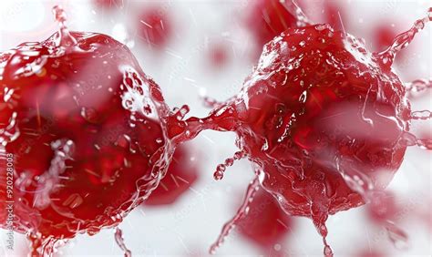 Cancer Cells Cell Division Dividing Fibrosarcoma Cells White