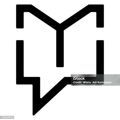 편지 Y 채팅 아이콘 디자인 템플릿 벡터 일러스트레이션 개념에 대한 스톡 벡터 아트 및 기타 이미지 개념 개념과 주제