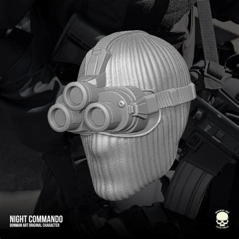 Stl File Night Commando Head 3d Printable File・3d Printable Model To