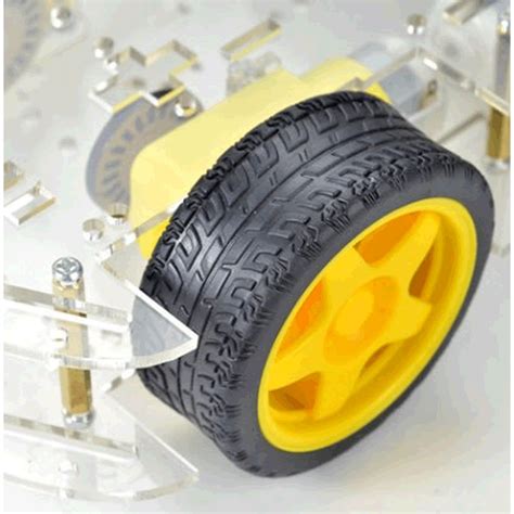 Kit Chassi 4wd Smart Robô Para Arduino