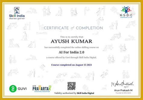 Ayush Kumar On Linkedin Python Aiforindia Guvi Skillindia