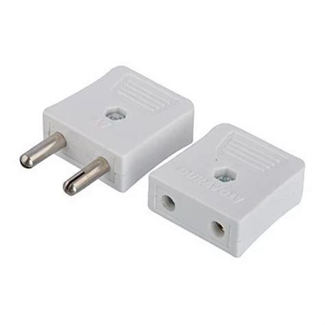 White Male Female 2 Pin Plug Top At Best Price In New Delhi Id
