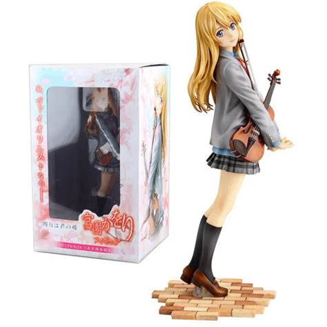 Anime Your Lie In April Miyazono Kaori Pvc Action Figure Collectible