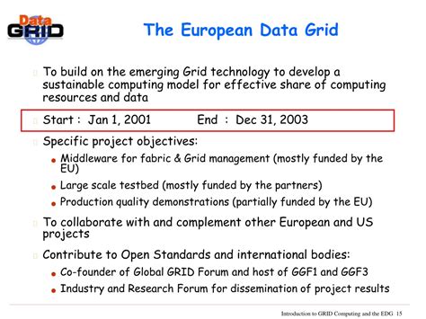 PPT Introduction To GRID Computing And Overview Of The European Data Grid Project PowerPoint