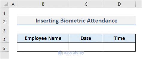 How To Create Biometric Attendance Report In Excel Exceldemy