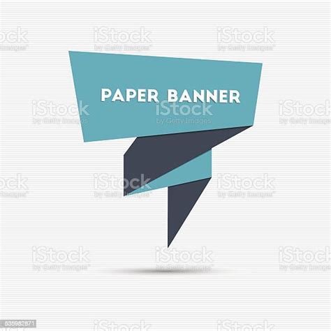 추상적임 색상화 종이 배너입니다 0명에 대한 스톡 벡터 아트 및 기타 이미지 0명 2015년 3차원 형태 Istock
