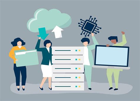 Illustration Of Characters And Computer Science Concept Royalty Free Stock Vector 424894