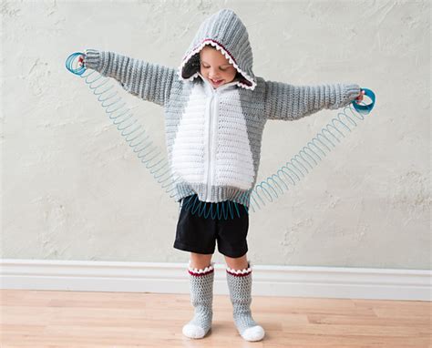 Crochet Pattern For Shark Hoodie And Crochet Socks Shark Crochet