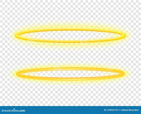 Halo Angel Ring Stock Vector Illustration Of Glow Golden 129551141