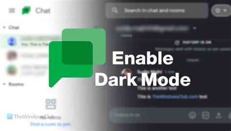 How To Enable Dark Mode In Google Chat Thewindowsclub