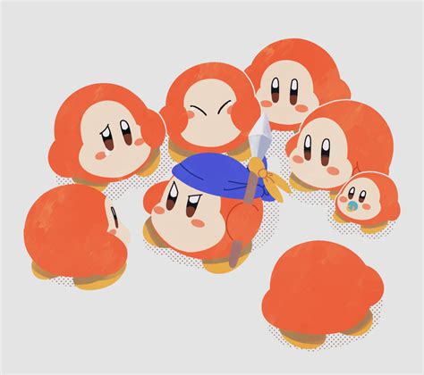 Waddle Dee And Bandana Waddle Dee Kirby Drawn By Nire Danbooru