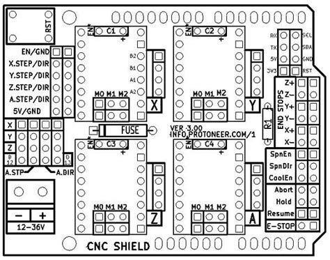 Плата расширения ЧПУ Arduino Uno Cnc Shield V30 Radiomartkz Робототехника и радиодетали