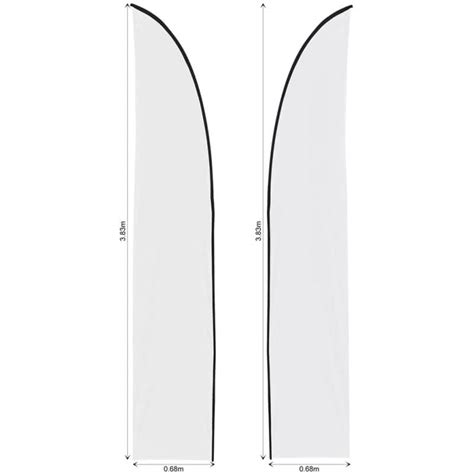 Legend 3m Sublimated Arcfin Double Sided Flying Banner Skin Excludes