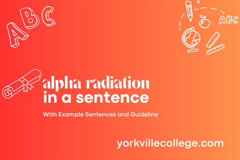 How To Use Alpha Radiation In A Sentence Easy Examples