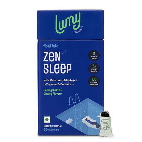 Lumy Zen Sleep Gummies Melatonin 5mg And Adaptogens For Deep Sleep