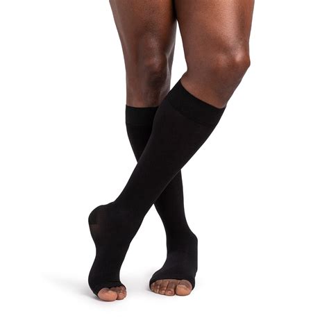 Sigvaris Dynaven 972 Open Toe Knee Highs W Grip Top 20 30 Mmhg