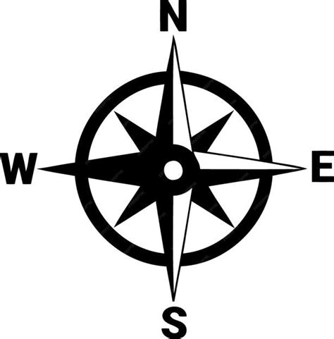 Premium Vector Compass Wind Rose North South East West