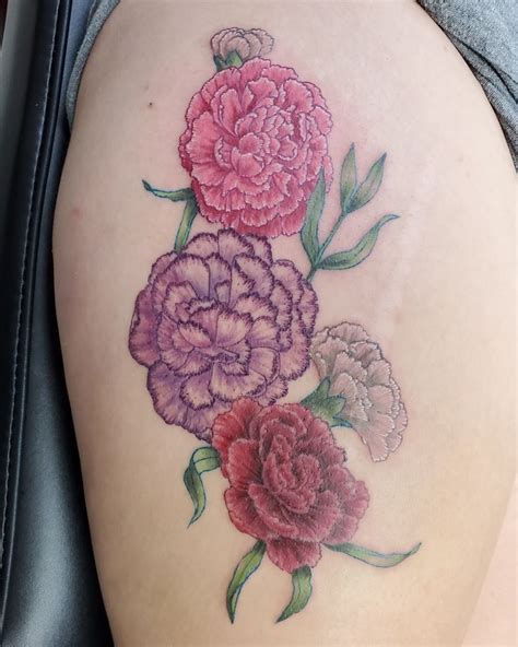 101 Best Carnation Flower Tattoo Ideas Youll Have To See To Believe