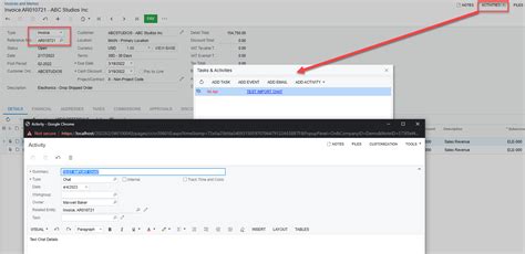 Import Ar Invoice Activity Typechat Community