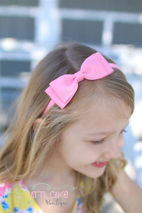 Pink Bow Headband Handmade Girls Hair Accessory Etsy New Zealand