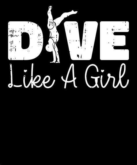 Platform Diver Girl Springboard Diving Digital Art By Crazy Squirrel
