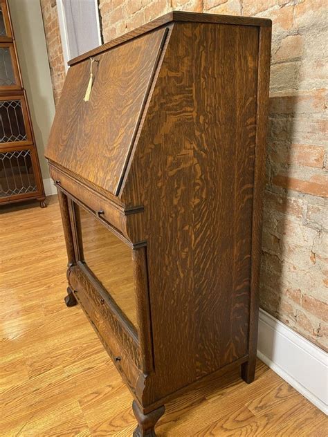 Antique Macey Barrister Bookcase Secretary Desk — Mazzocca Bros Furniture And Antiques