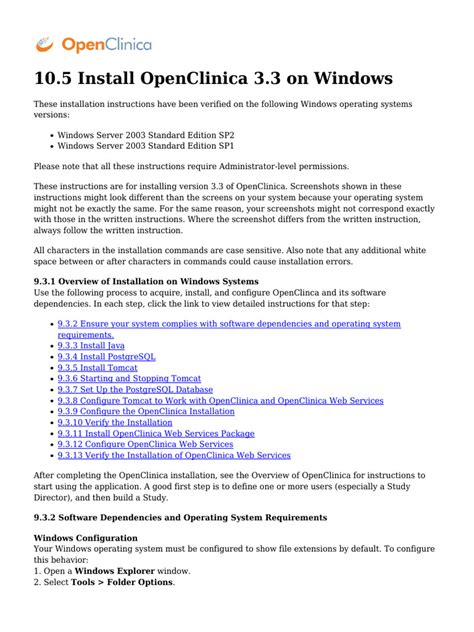 Install Openclinica 33 On Windows Pdf Postgre Sql Java Programming Language