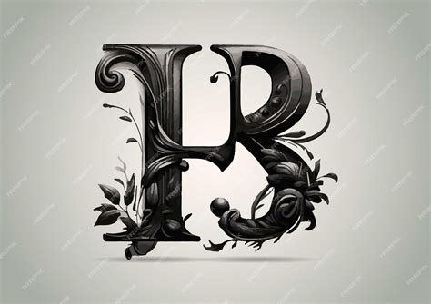Premium Vector Classic Black And White Letter