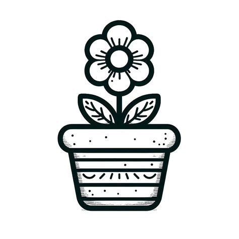 ระบายสีกระถางดอกไม้