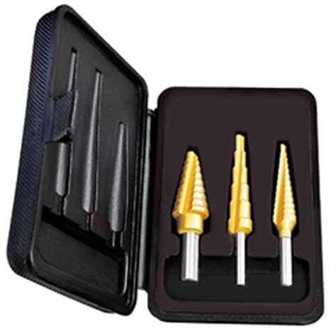 Alfa Tools Mbs13 3pc Multi Step Probit Drill Set Plastic Case Alfmbs13
