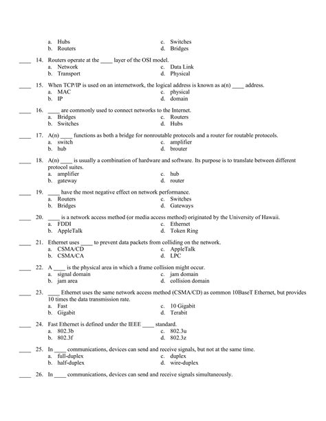 Ccna Network Devices Questions Pdf