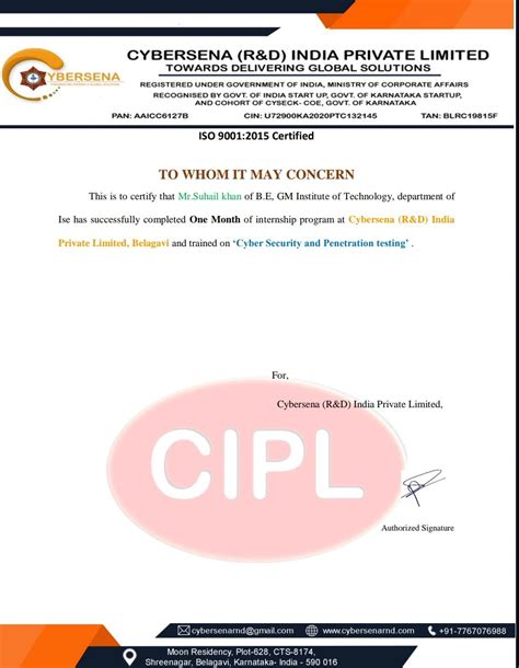 Suhail Khan On Linkedin Cybersecurity Internship Cyberawareness Threatintelligence…