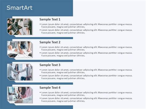 Smartart List Vertical Picture 4 Steps1 Slideuplift