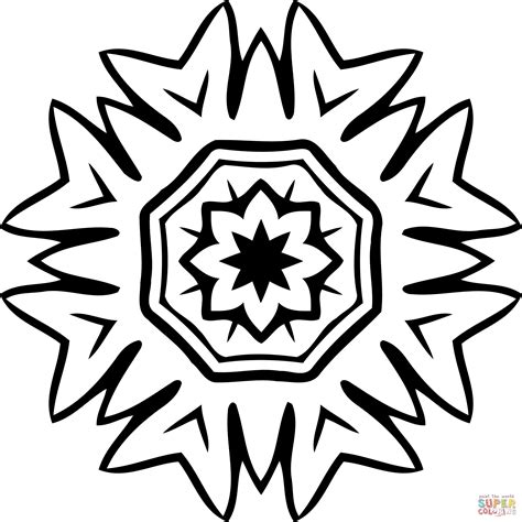 빈티지 추상적인 디자인 색칠하기