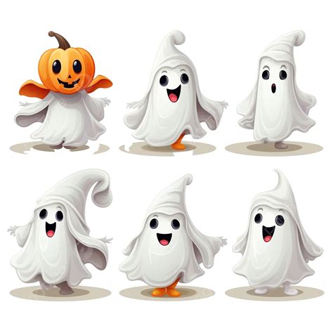 할로윈 재미있는 캐릭터 고립 된 마녀 모자에 유령 할로윈 만화 행복한 만화 Png 일러스트 및 이미지 에 대한 무료 다운로드 Pngtree