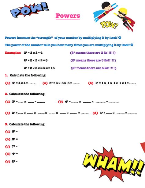 Powers And Roots Teaching Resources