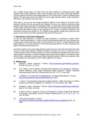 Comparison Of Some Motion Detection Methods In Cases Of Single And