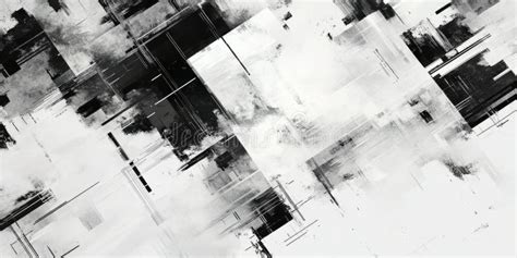 A Black And White Background Featuring Overlapping Translucent Geometric Shapes That Create A