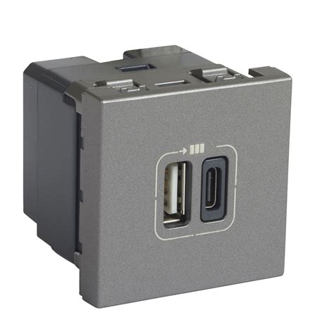 Mosaic™ Double Usb Type A Type C Charging Sockets 5 V 3 A 15
