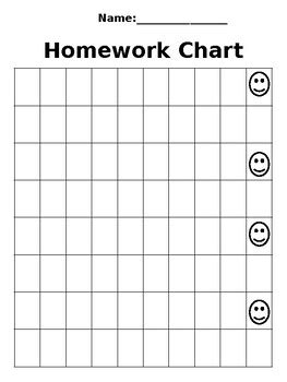 Homework Tracker By Arlene Rodriguez TPT