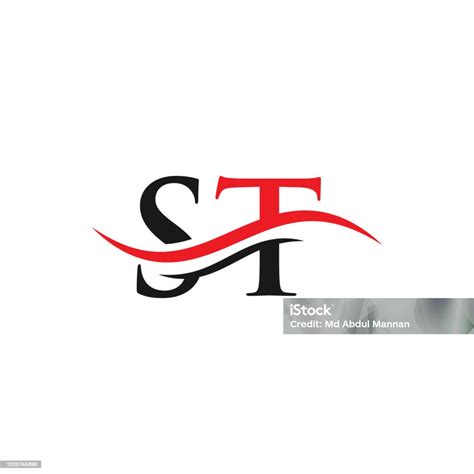 비즈니스 및 회사 정체성을 위한 Swoosh Letter St 로고 디자인 모던한 트렌디한 워터웨이브 St 로고 결정체에 대한 스톡 벡터 아트 및 기타 이미지 Istock
