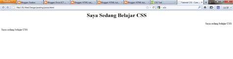 Belajar Html Tutorial Csscara Merubah Posisi Tulisan Teks Dengan Css