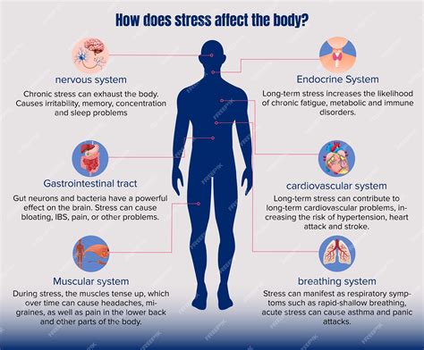 How Does Stress Effect Human Body Premium Vector