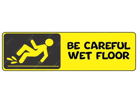 Premium Vector Wet Floor Sign Vector