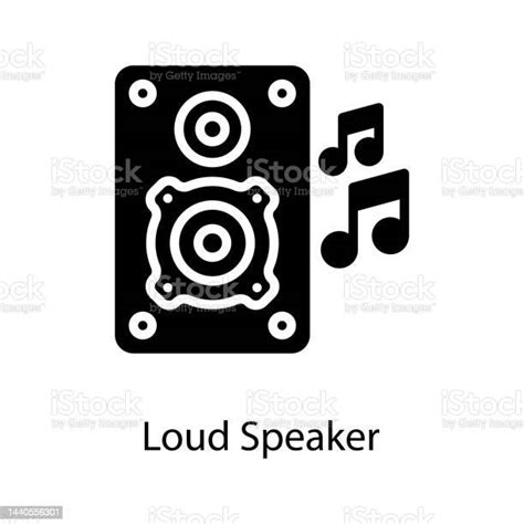 시끄러운 스피커 벡터 솔리드 아이콘 디자인 그림입니다 흰색 배경에 사랑의 상징 Eps 10 파일 감정에 대한 스톡 벡터 아트 및