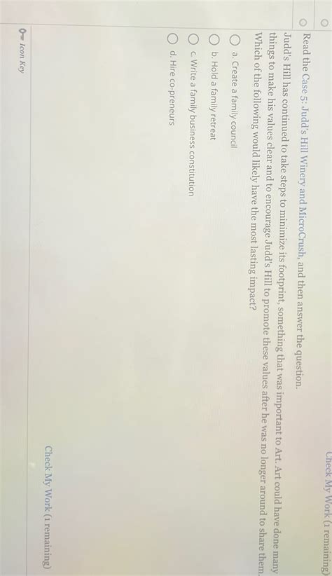 Solved Check My Work 1 ﻿remainingread The Case 5 Judds